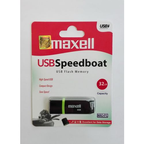 Maxell usb speedboat 2.0 black 32gb