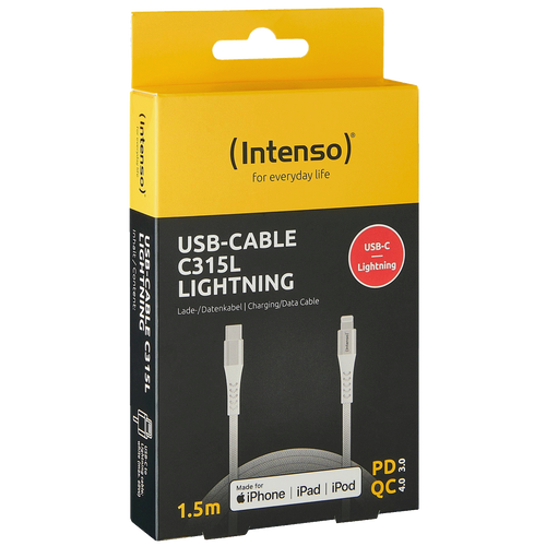 (Intenso) USB kabl za smartphone, USB type C to Lightning, 1.5 met. - USB-Cable C315L