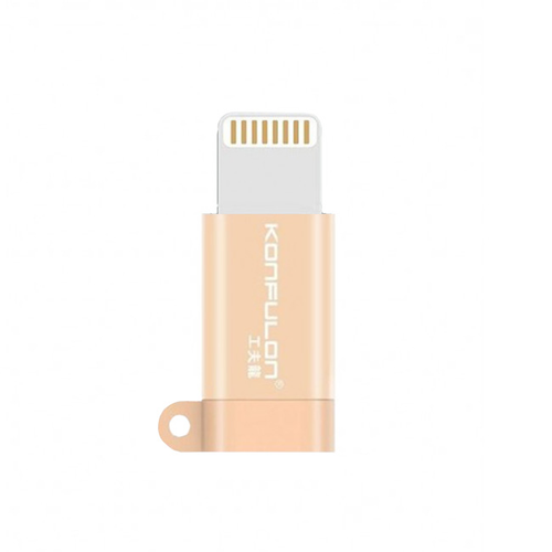 Adapter KONFULON Micro USB na iPhone lightning zlatni