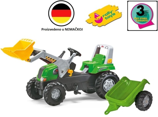 Traktor Junior sa kašikom i prikolicom zel.