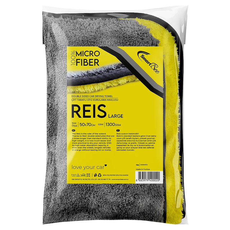 SmartBee Reis Mikrofiber Peskir Za Susenje / 50x70cm 1300GSM