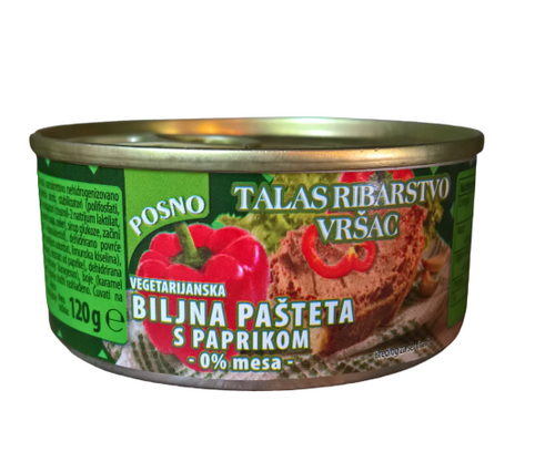 BILJNA PAŠTETA SA PAPRIKAMA 120g