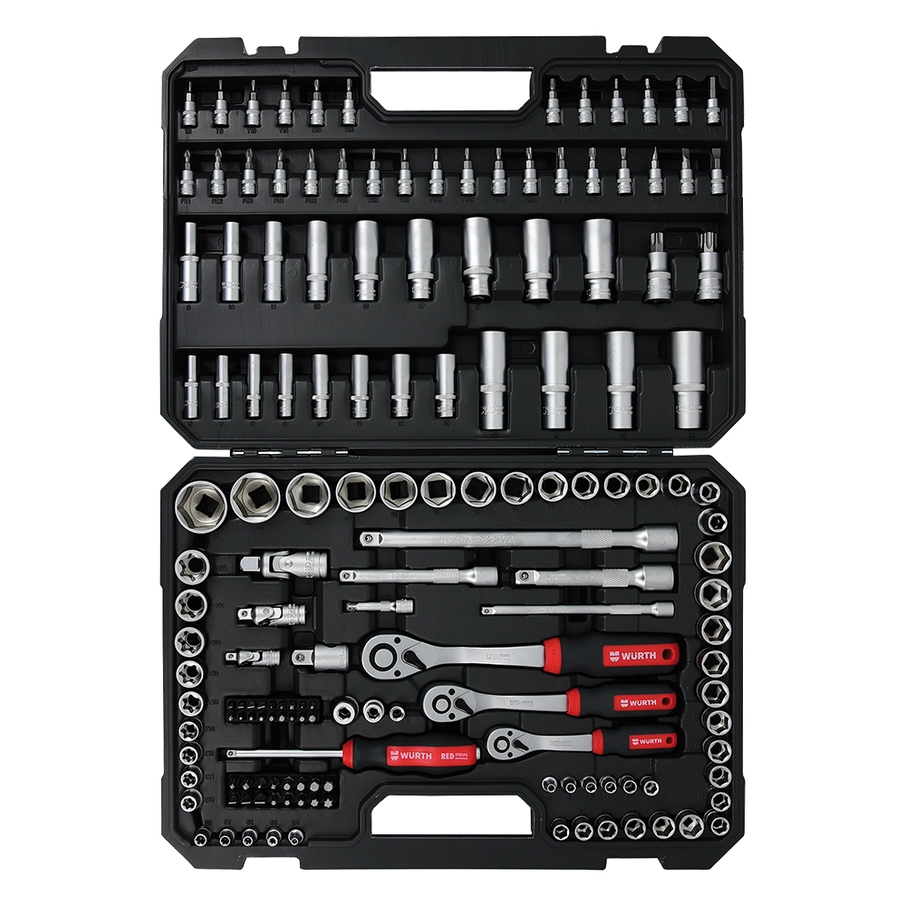 Wurth Set Nasadnih Kljuceva 1/2″, 1/4″ i 3/8″ Sestougaoni / 154Kom.