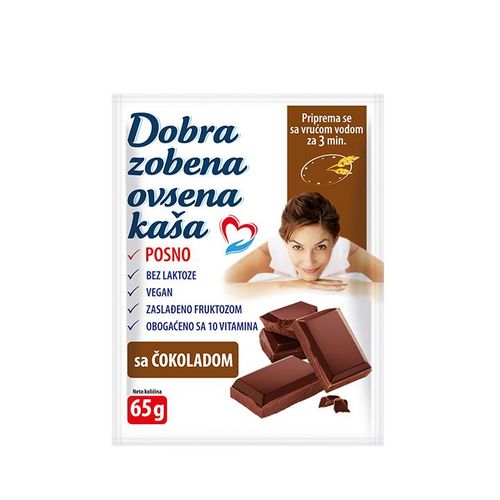 DOBRA OVSENA-ZOBENA KAŠA SA ČOKOLADOM 65g