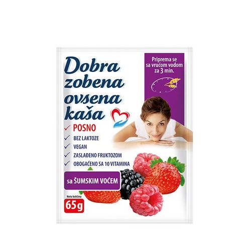 DOBRA OVSENA-ZOBENA KAŠA ŠUMSKO VOĆE 65g