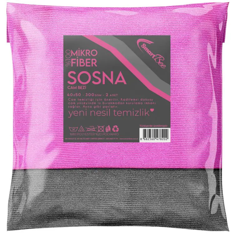 SmartBee Sosna – Mikrofiber Krpa Za Stakla / 40×50cm 300GSM 2Kom.