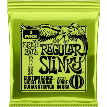 Music box
ERNIE BALL 3221 REGULAR SLINKY NICKEL ŽICE ZA EL. GITARU 3 PACK - 10-46