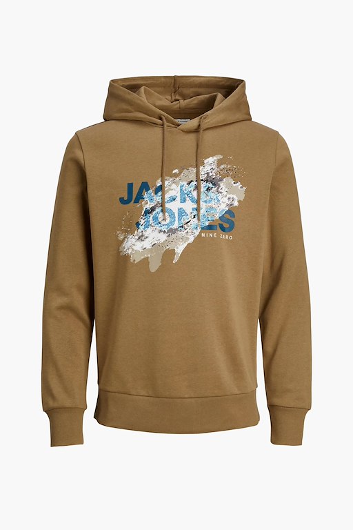 JACK & JONES Muški duks sa kapuljačom 12236186 braon