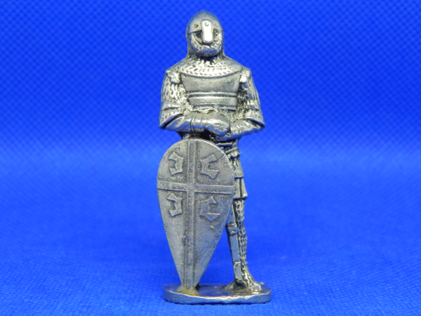 Suvenir FIGURA, metal, 58 mm, srpski vitez sa mačem - XIII vek - tip 1.1