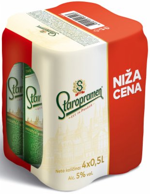 PIVO STAROPRAMEN 4X0.5L LIMENKA
PIVO STAROPRAMEN 4X0.5L LIMENKA