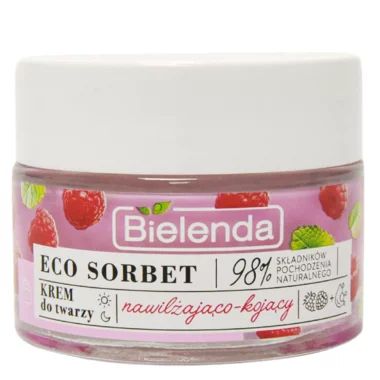 BIELENDA Krema za umirivanje kože lica Eco Sorbet - malina