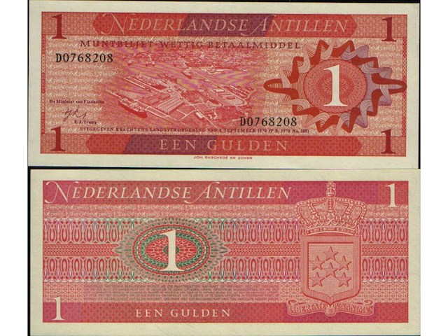 Nederlandse Antillen 1 Gulden 1970. UNC.