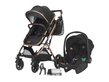 COCCOLLE RAVELLO KOLICA ZA BEBE 3U1 - CRNA