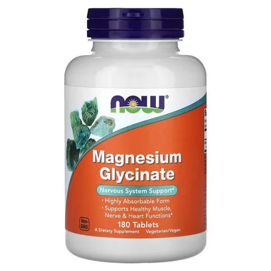 Now Foods – Magnesium Glycinate, 180tab