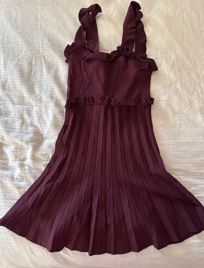 Zara knit bordo haljina