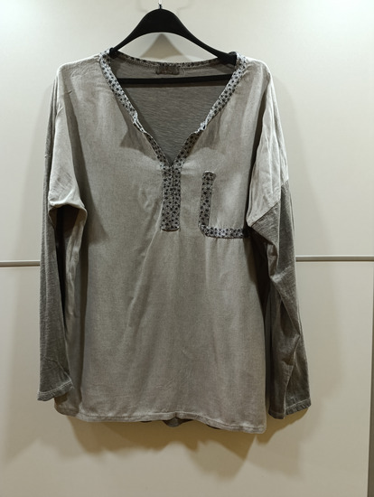 Bluza krem siva L/XL