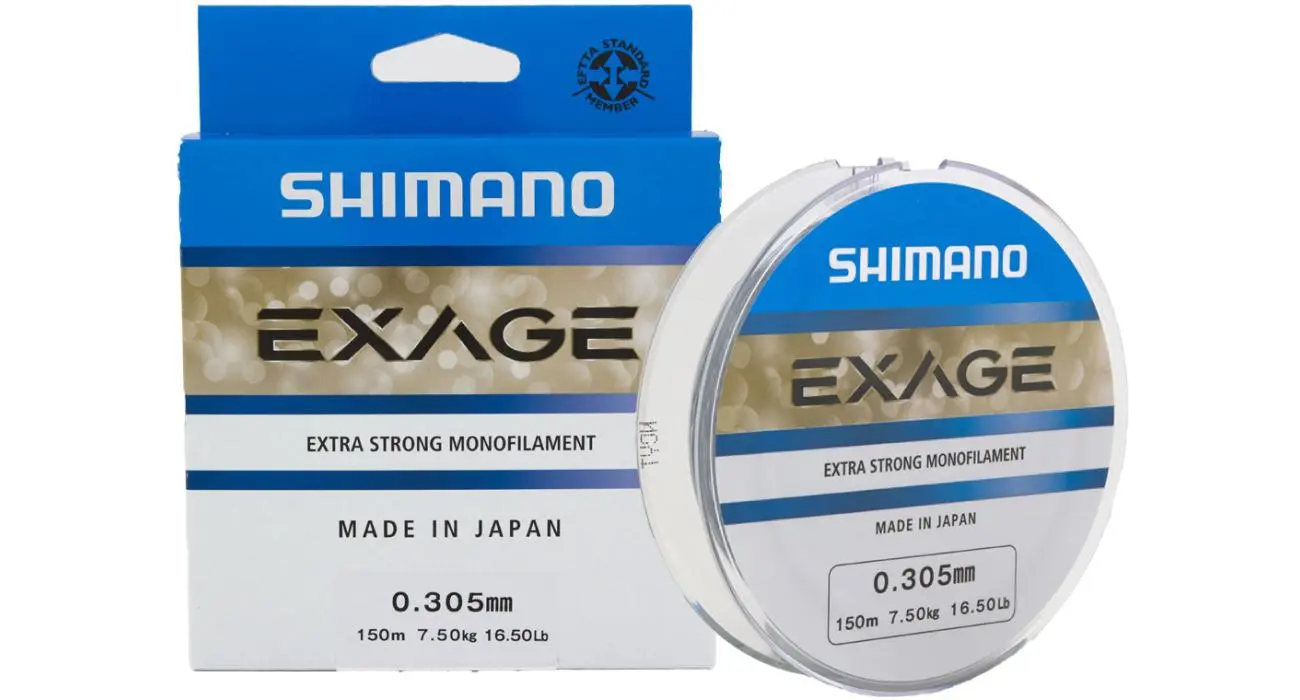 SHIMANO Najlon za pecanje Monofil Exage, 150 m, 0.205 mm