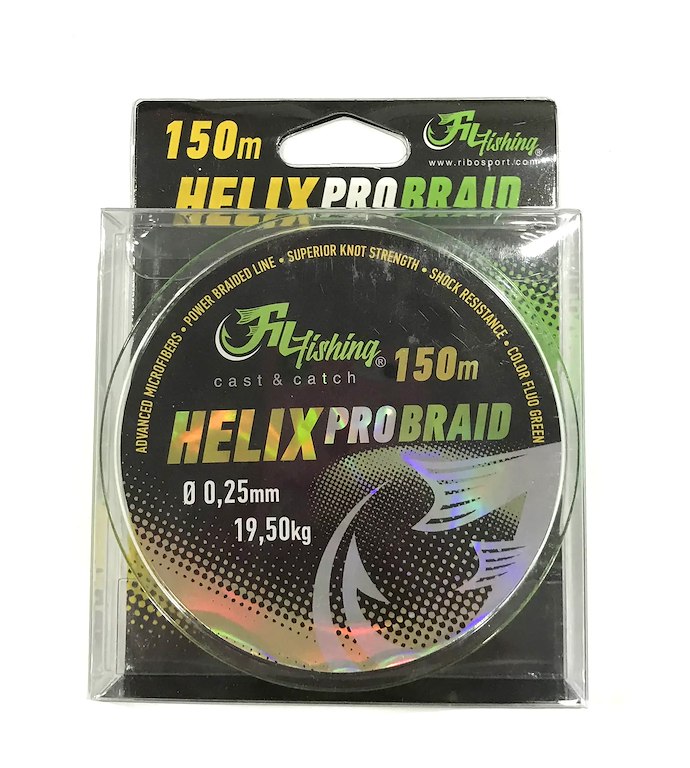 A.G.Outdoor Co.LTD. Struna filfishing Helix Pro braid, 150 m, 0.25 mm