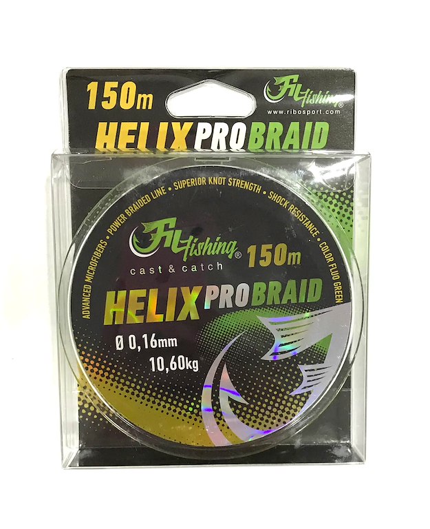 A.G.Outdoor Co.LTD. Struna filfishing Helix Pro braid, 150 m, 0.16 mm