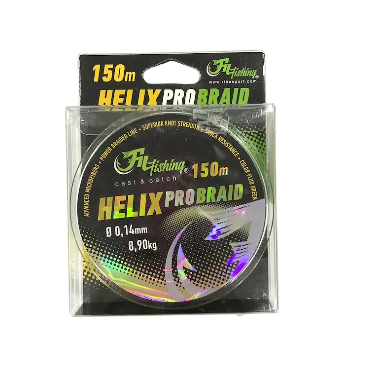 A.G.Outdoor Co.LTD. Struna filfishing Helix Pro braid, 150 m, 0.14mm