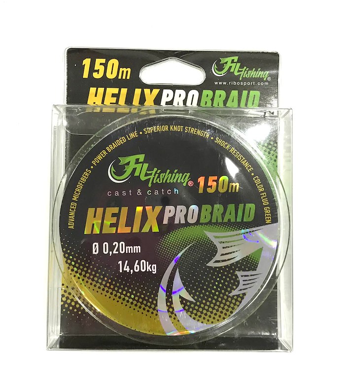 A.G.Outdoor Co.LTD. Struna filfishing Helix Pro braid, 150 m, 0.20 mm