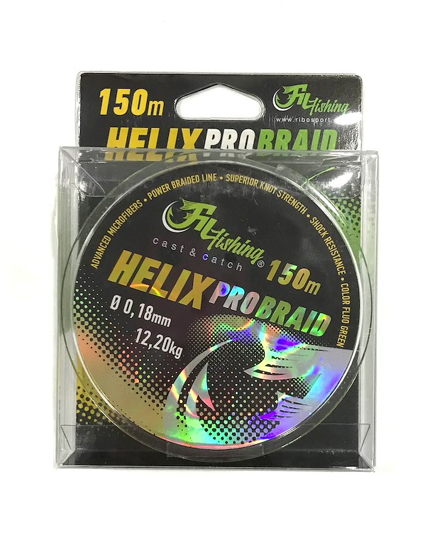 A.G.Outdoor Co.LTD. Struna filfishing Helix Pro braid, 150 m, 0.18 mm