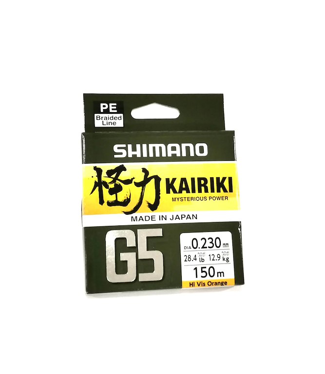 SHIMANO Struna Kairiki G5, 150 m, 0.23 mm, Narandžasta