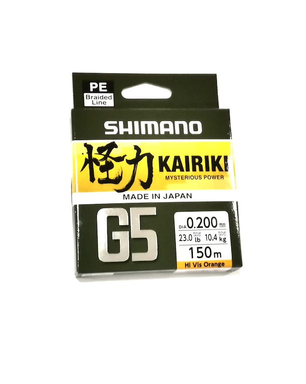 SHIMANO Struna Kairiki G5, 150 m, 0.20 mm, Narandžasta