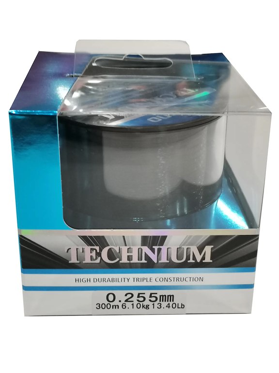 SHIMANO Monofil Technium, 200 m, 0.255 mm, Sivi