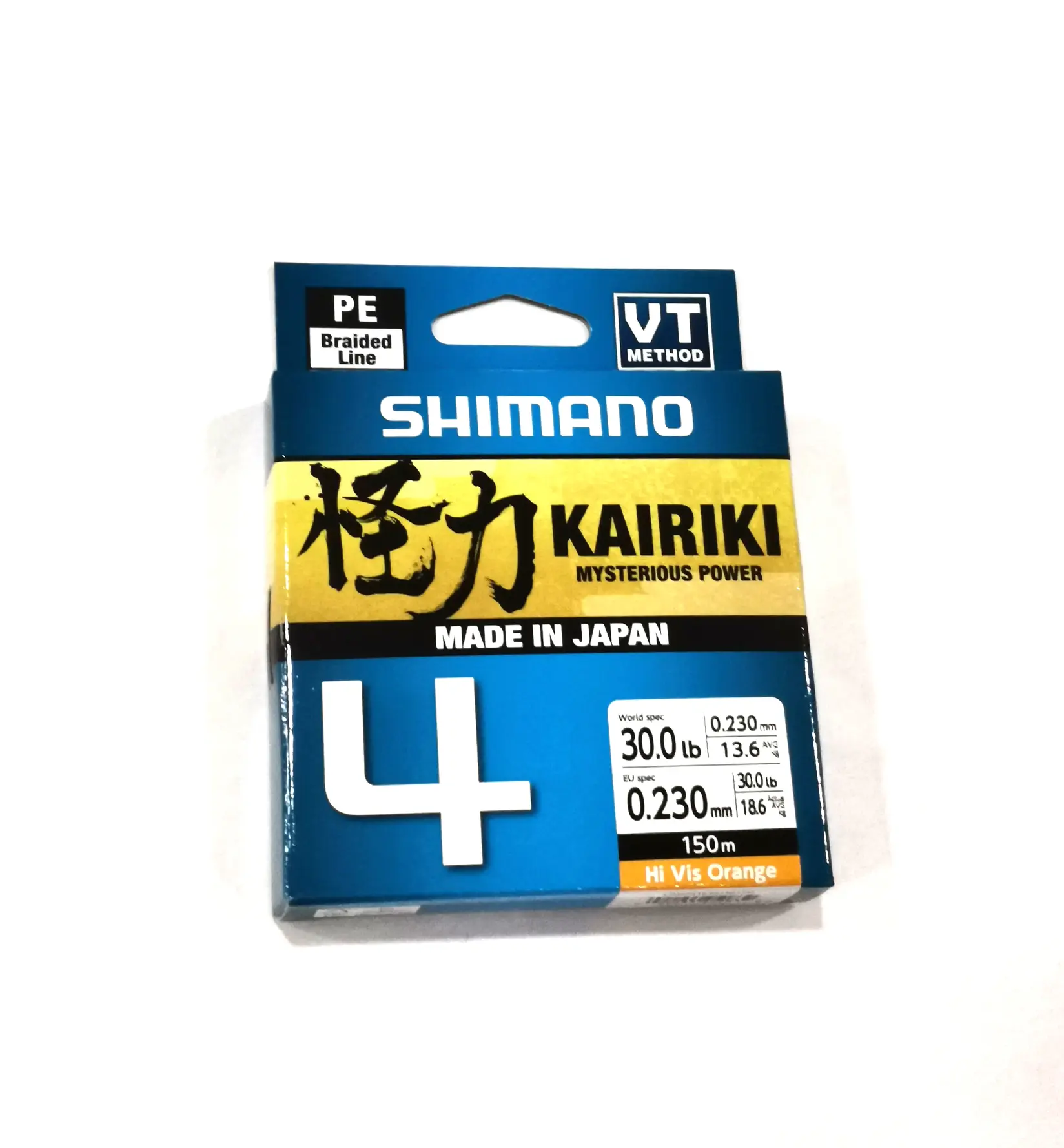 SHIMANO Struna Kairiki 4, 150 m, 0.23 mm, Narandžasta