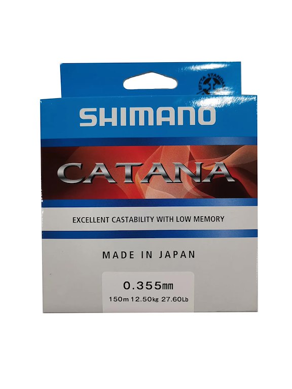 SHIMANO Monofil Catana, 150 m, 0.355 mm, Sivi