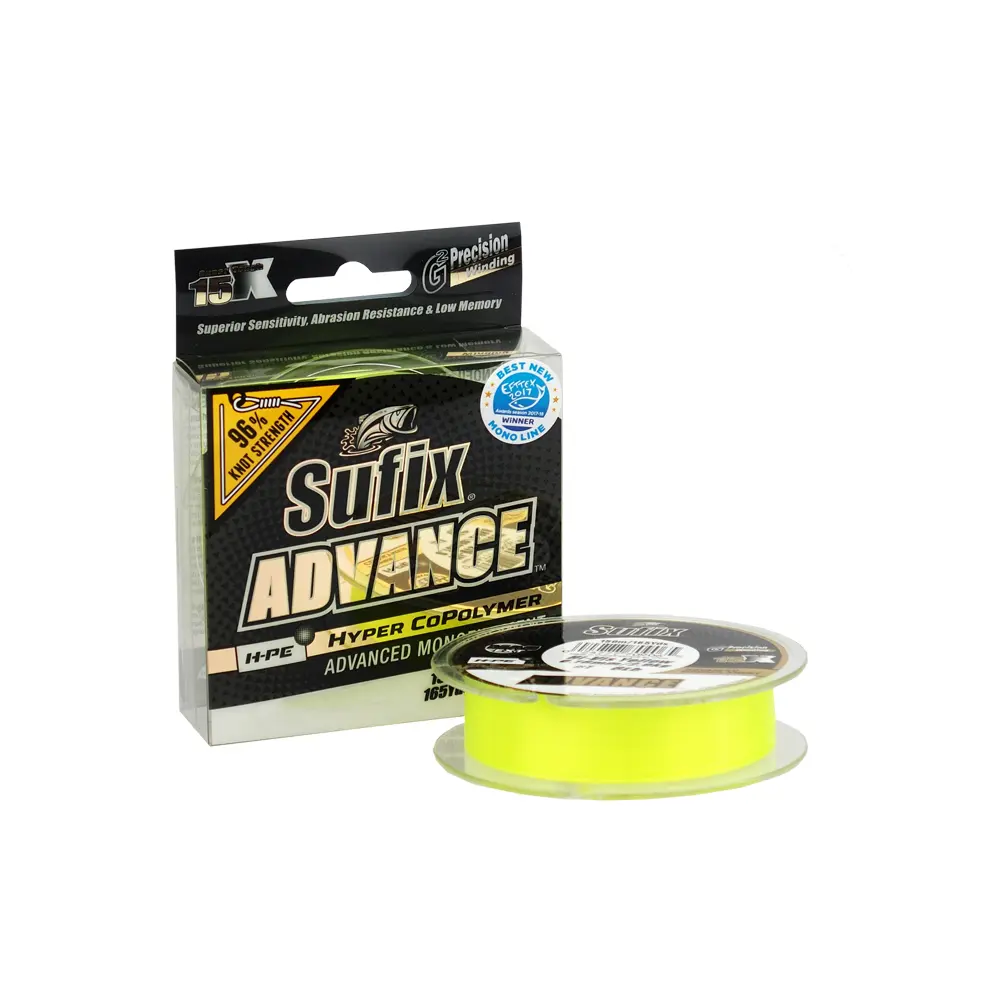 Sufix Monofil Damil Advance g2, 0.23mm, Žuta