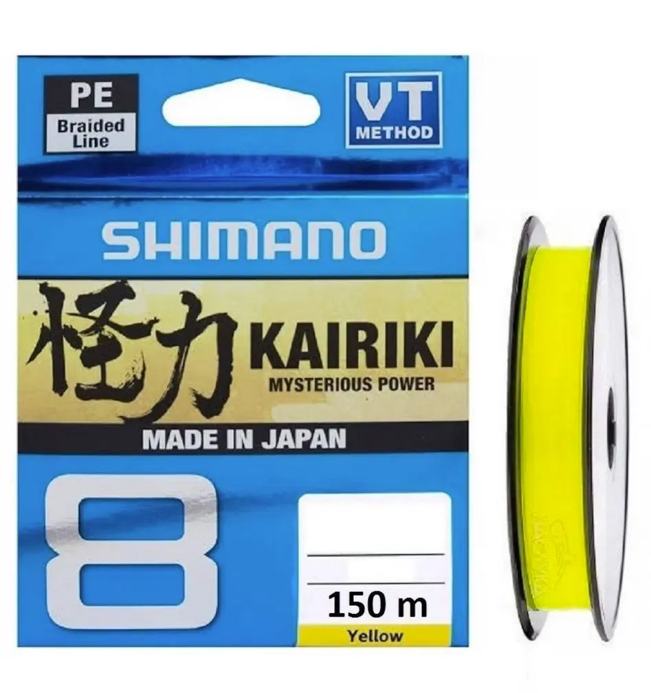 Shimano Struna Kairiki 8, 150m, 0.28mm, Žuta