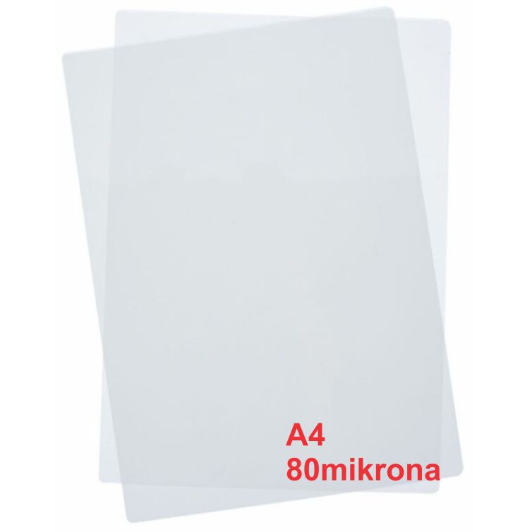 Folija za plastifikaciju A4 100listova 80mikron (papir za laminaciju)