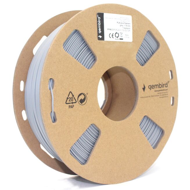 3DP-PLA1.75-01-GR PLA Filament za 3D stampac 1,75mm kotur 1KG GREY - SIVA