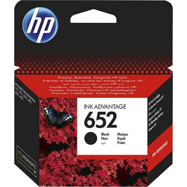 HP Ink F6V25AE, Ketridž za štampač, 652 Crni