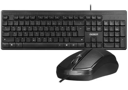 EVEREST SET tastatura + miš KM-515 Black USB Vired