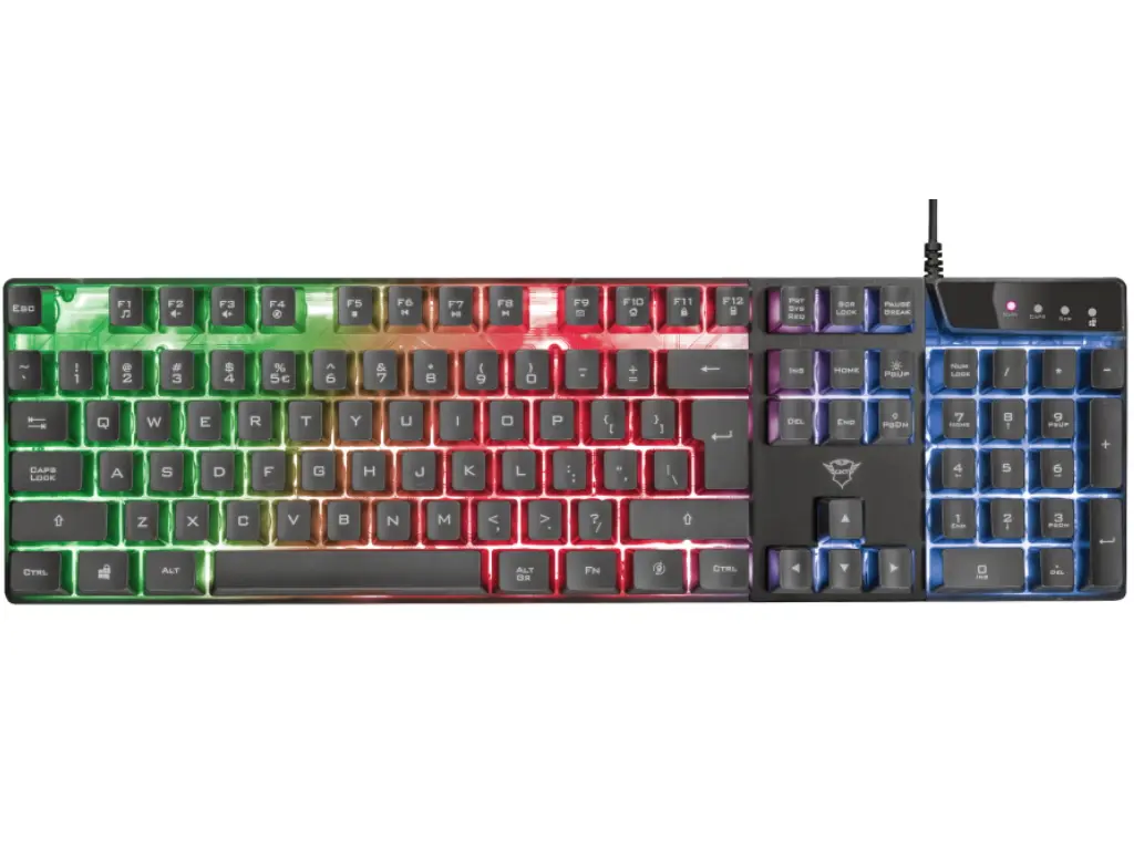 TRUST Gaming tastatura GXT 835 AZOR RGB crna