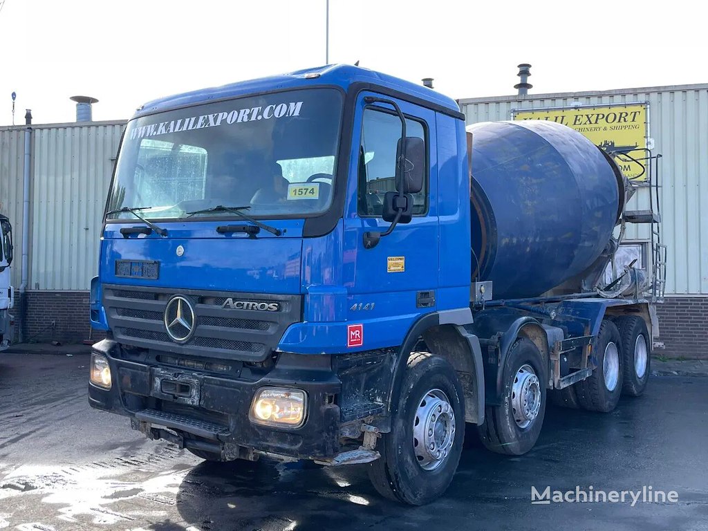 Mercedes-Benz Actros 4141 MP2 Concrete Mixer Liebherr 8x4 V6 EPS Full Steel Su kamion s mešalicom za beton