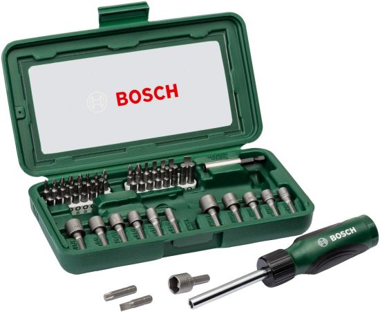 Bosch 46-delni set bitova sa ručnim zavrtačem (2607019504)