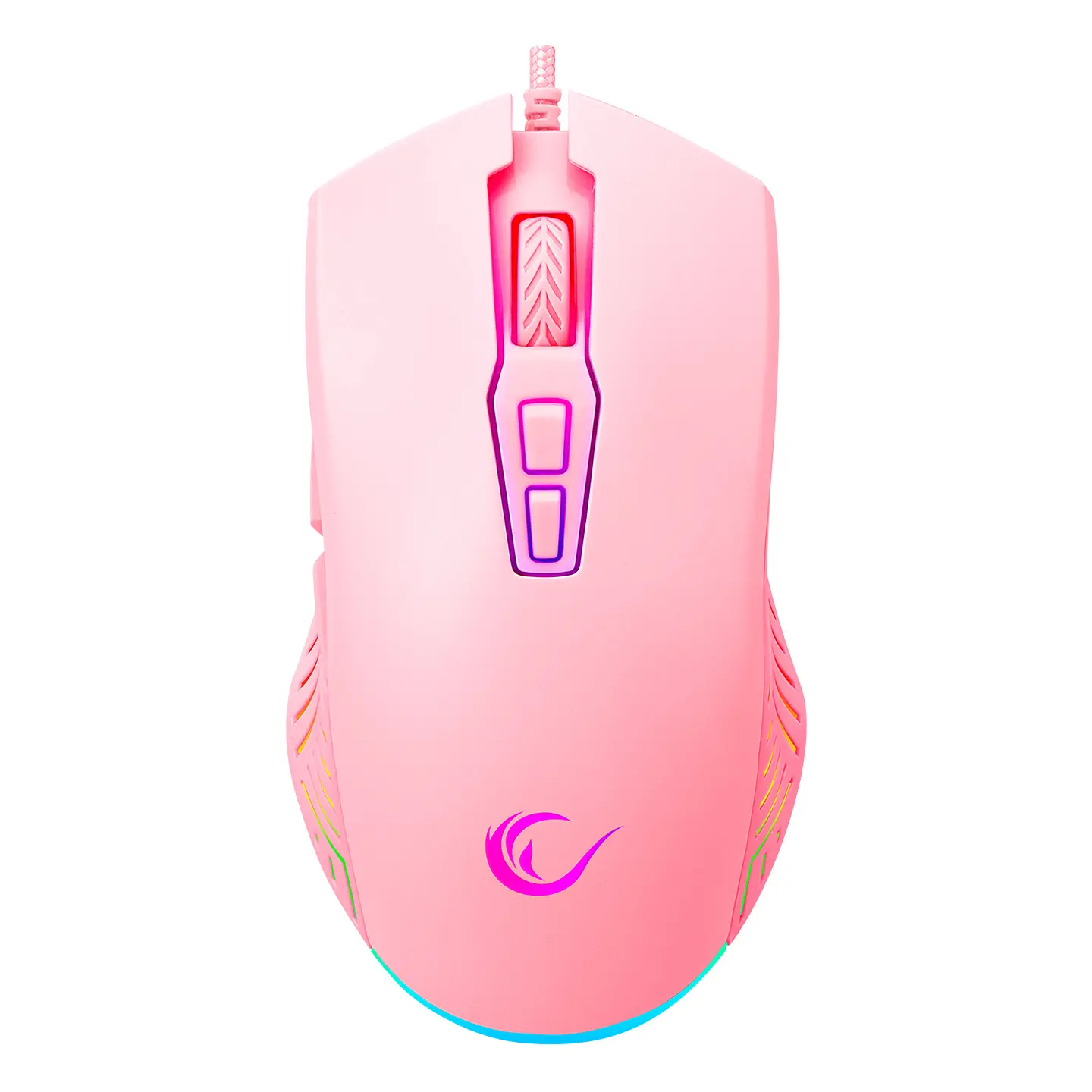 RAMPAGE Gaming miš SMX-G68 roze