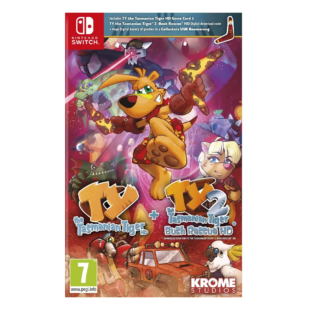 KROME STUDIOS Switch igrica TY The Tasmanian Tiger HD + TY The Tasmanian Tiger 2: Bush Rescue HD