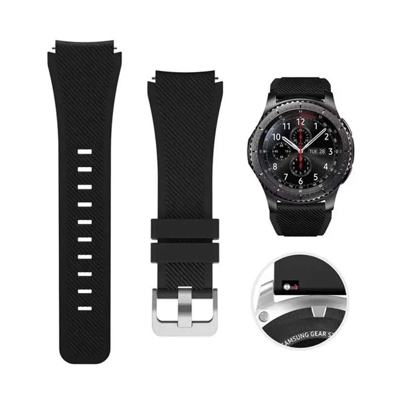 Narukvica trendy za smart watch Samsung 3 22mm crna