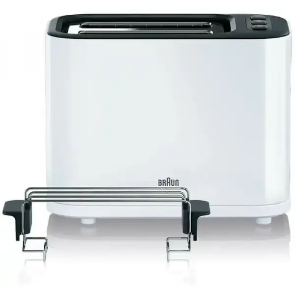 Braun HT3010WH Toster, 1000W, Crni