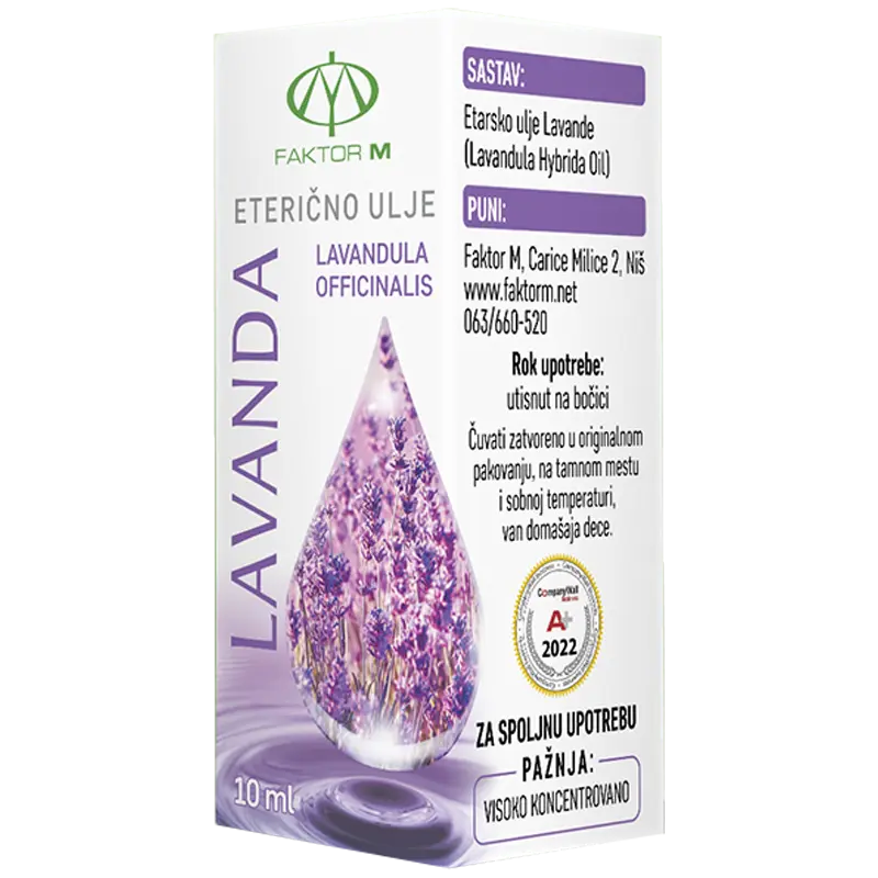 Faktor M Eterično ulje Lavanda, 10ml