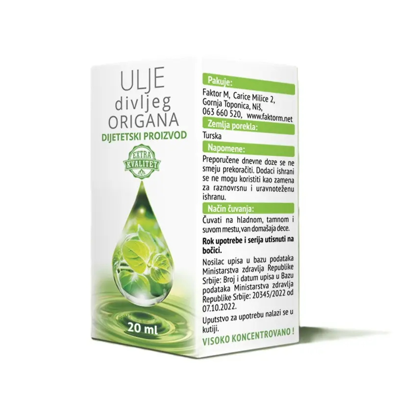 Faktor M Ulje divljeg origana, 20ml