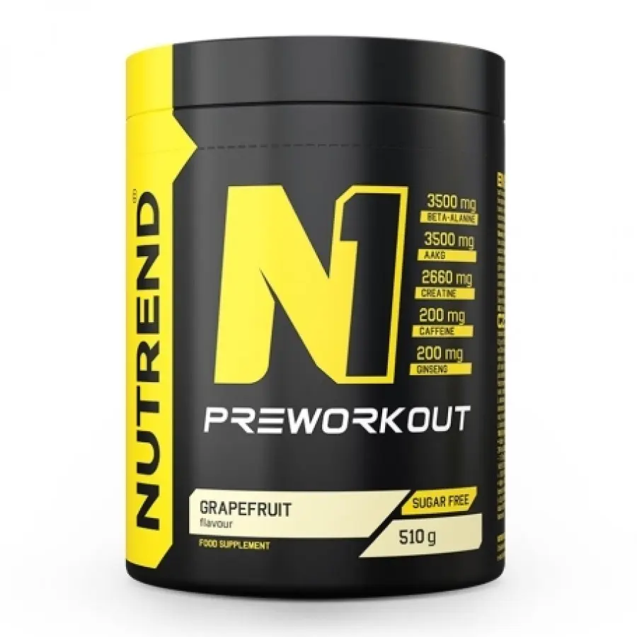 Nutrend N1 Pre-Workout, Grejpfrut, 510g