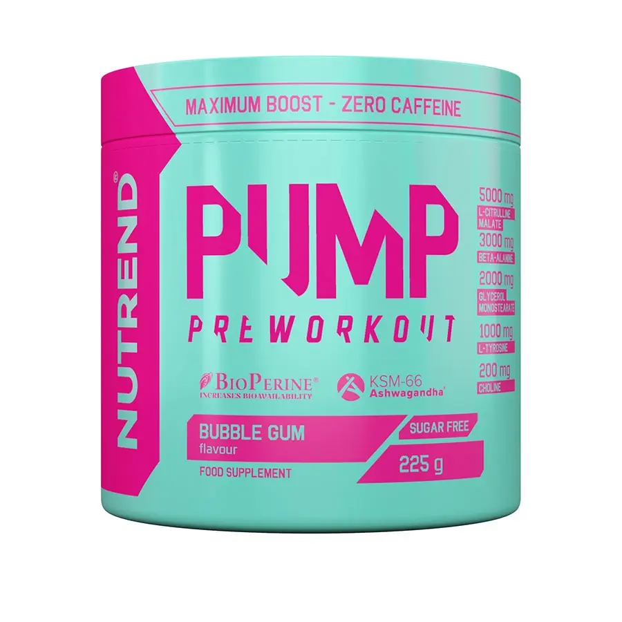 Nutrend Pre-workout, Bubble Gum, 225g