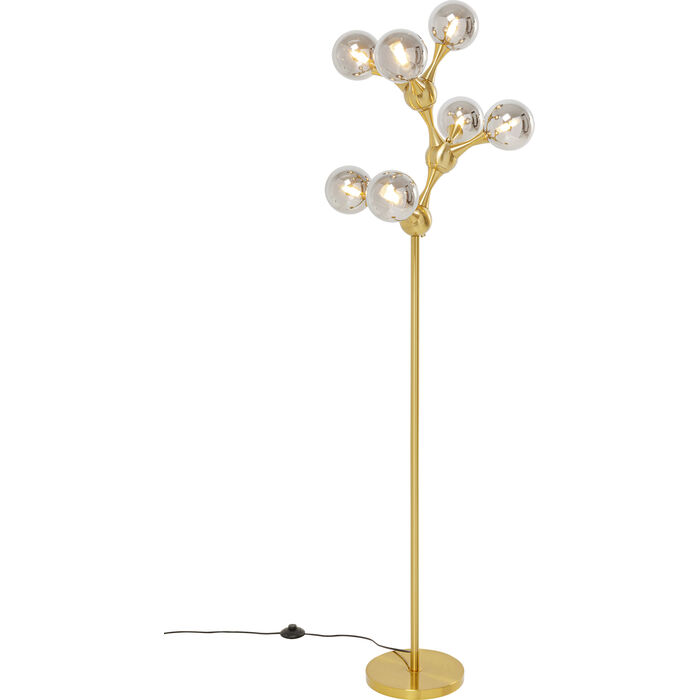 Floor Lamp Atomic Balls Brass 174cm