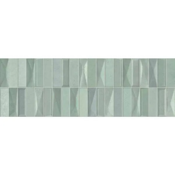 Ancona Green Geometric 20x60cm